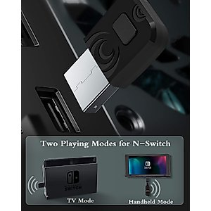 OLCLSS Wireless Audio Adapter for Nintendo Switch/Switch OLED PS4 PS5 PC - Bluetooth Receiver for Airpods, Headset, Speaker (Not for PS4 Gold Headset) - Not Audio Transmitter