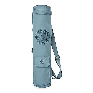 Gaiam Embroidered Cargo Yoga Mat Bag, Niagara, 30" L x 6" Diameter