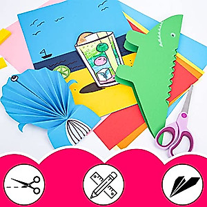 3 otters 235 Sheets Construction Paper, Heavy Duty Craft Paper A4 Colored Art Cardstock 150 GSM 12 Colors for DIY Crafts Card Making Scrapbook Classroom Supplies