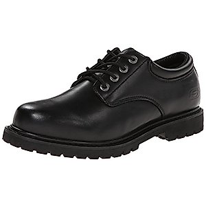 Skechers Men's Cottonwood Elks Work Shoe, Black, 11 3E US