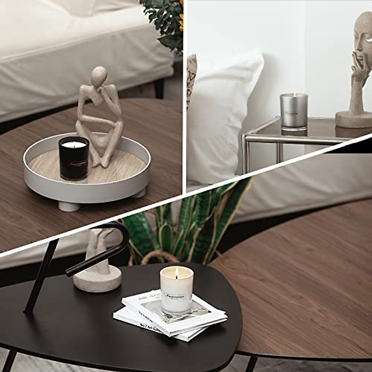 4 Pack Candles for Home Scented, 4×5.6 oz 4×35 Hour Burn Sage & Lavender Candles Set, All Natural Non-Toxic Soy Candles, Aromatherapy Candle Gift for Women Valentines Day Gifts