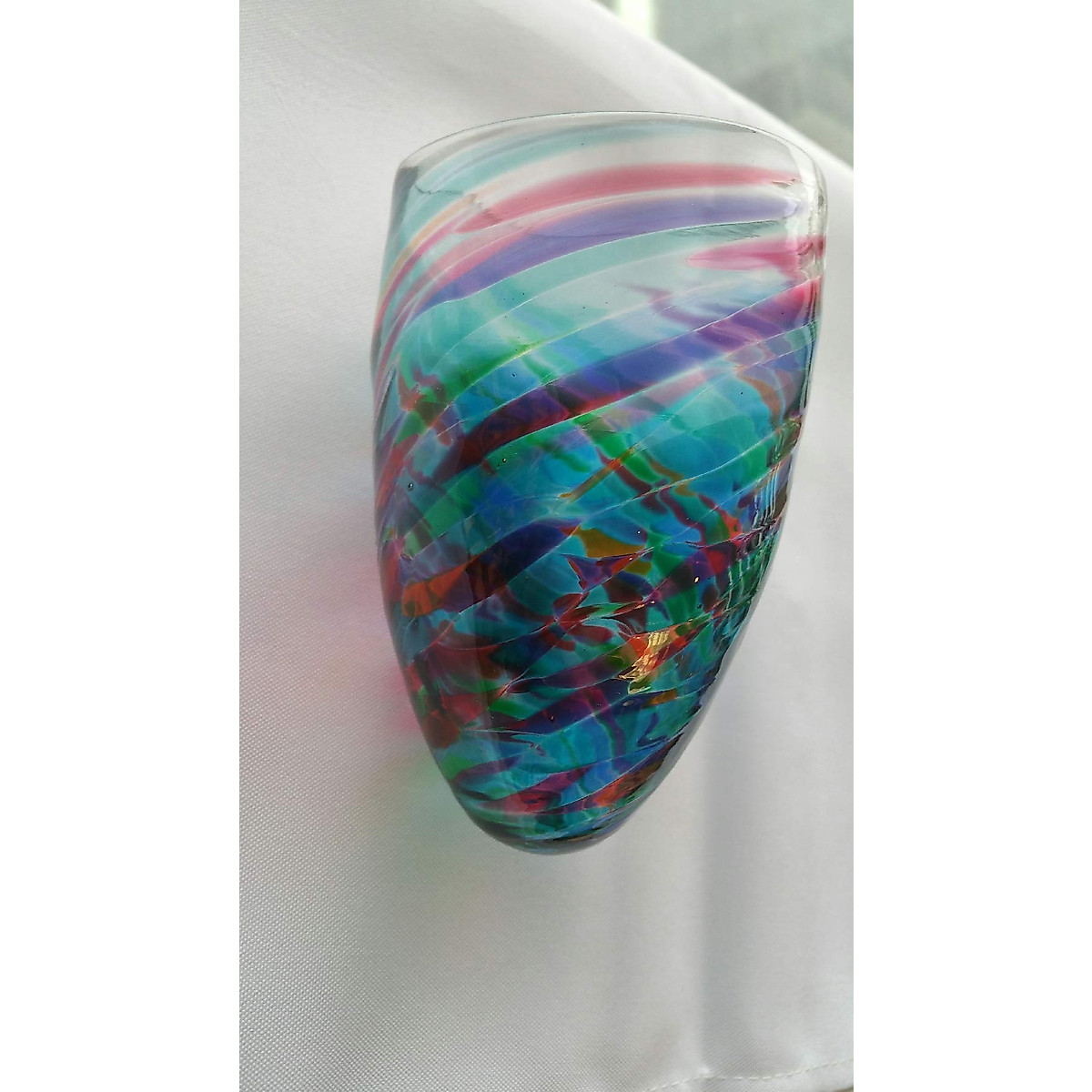 Jewish Wedding Glass to Break - Blue and Purple