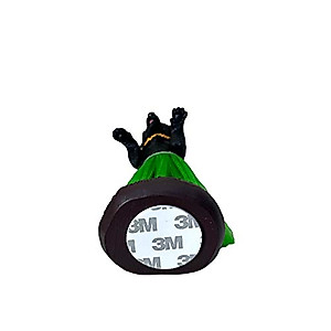 Dashboard Hula Dog Black Labrador Retriever Car Bobblehead Figurine 6 Inches Green Grass Skirt Hawaiian Lei Desk Mantle