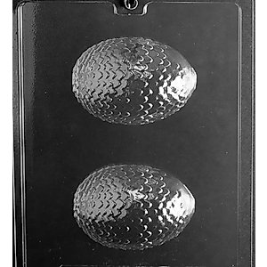 Grandmama's Goodies M255 Easter Dragon Egg Scales Chocolate Candy Soap Mold with Exclusive Molding Instructions