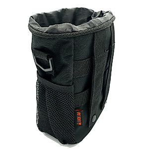 Luck Lab DND Drawstring Dice Bag with Removable Dragon Patch - Multiple Pockets and Large Dice Storage Area (200 + dice) for Dungeons and Dragons (d&d),RPG, MTG and All Table Top Gaming- Black