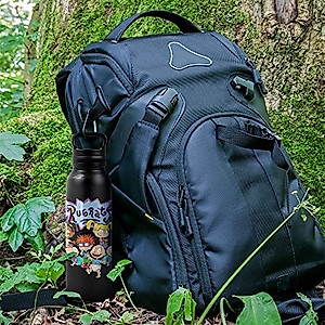 Rugrats OFFICIAL Rugrats Group 24 oz Insulated Canteen Water Bottle, Leak Resistant, Vacuum Insulated Stainless Steel with Loop Cap