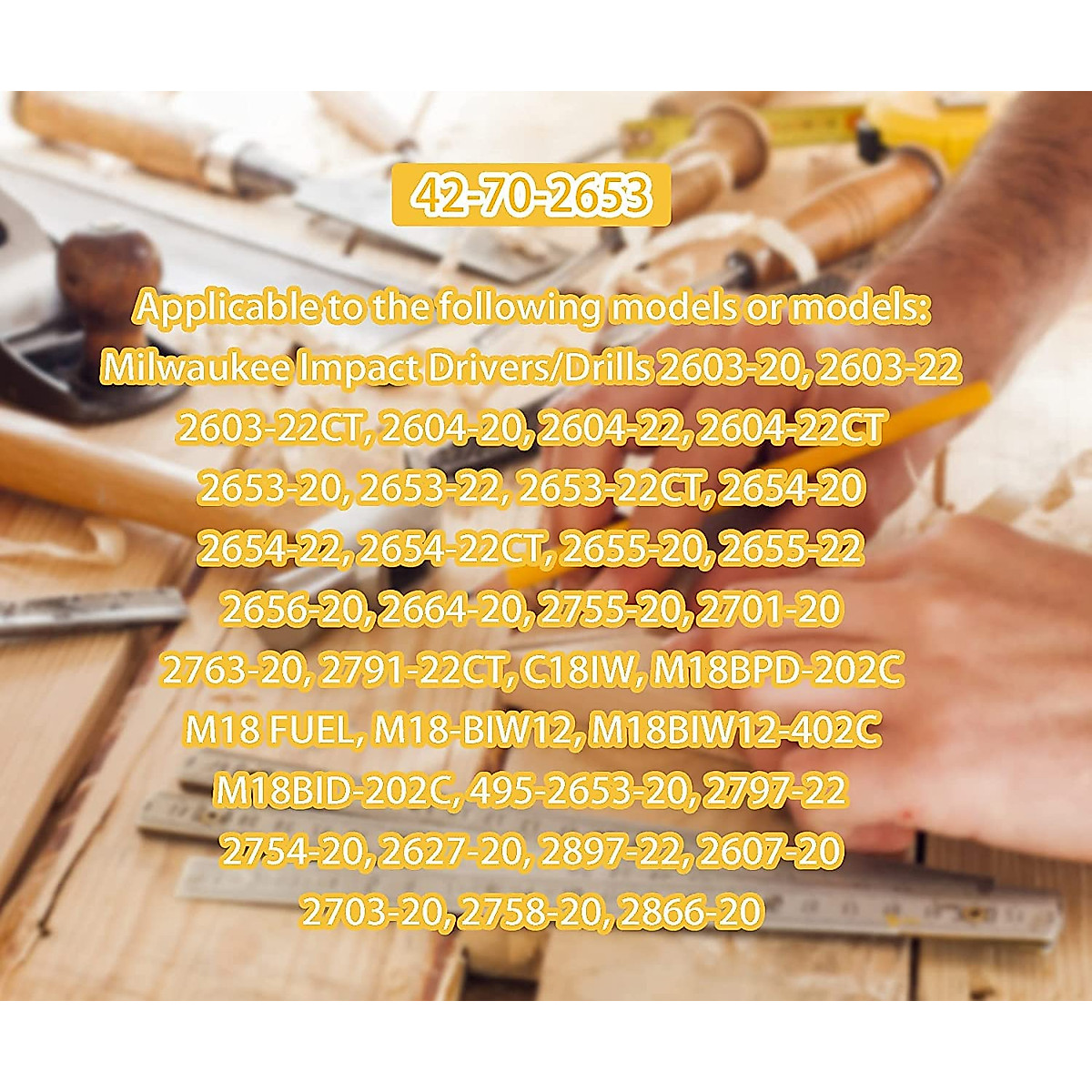 6 Pack 42-70-2653 M18 Fuel Belt Clip/Hook for Milwaukee Work Tool 2604-20, 2604-22, 2604-22CT, 2797-22