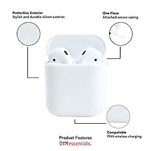 OTM Essentials Officially Licensed University of Florida Gators Earbuds Case - White - Compatible with AirPods