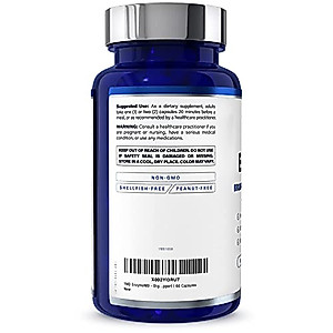 1MD Nutrition EnzymeMD - Digestive Enzymes Supplement - Doctor Formulated | 18 Plant-Based Enzymes - Gas & Bloating Support | 60 Capsules