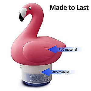 Blufree Chlorine Floater, Floating Chlorine Dispenser, Cute Animal Floating Pool Chlorinator Chlorine Basket for Chemical Tablets Fits 3 inch Tabs Bromine Holder Used for Pool Spa.