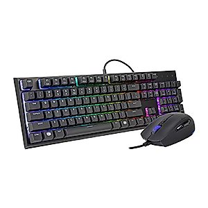 Cooler Master MasterSet MS120 Gaming Keyboard & Mouse Combo, Floating, Clicky Full RGB LED Backlit, On the Fly
