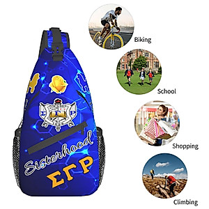 Emiyrtn Sigma Gamma Rho Crossbody Bag, Outdoor Travel Shoulder Bag, Sigma Gamma Rho Gift, Sigma Gamma Rho Backpack