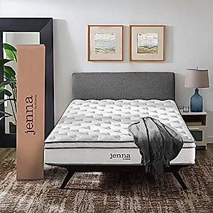 Modway Jenna 8” Innerspring and Memory Foam Queen Mattress With Individually Encased Coils