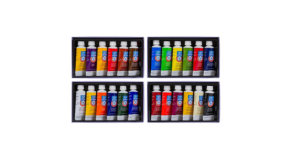 Artist's Loft Acrylic Paint Set - 24 Colors for Artists & Crafters