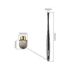 ELZO Capacitive Stylus Pens Premium Metal Slim Combo 4 Pcs Tips for All Touch Screens iPad & Android Tablets DELL/Samsung/HP/Asus/Surface/Samsung/iPhone/LG (Black, Silver, Light Blue & Rose Red)