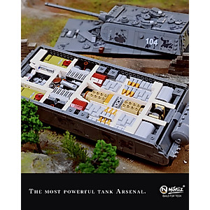 Nifeliz WW2 Military Panzer VIII Maus MOC Building Blocks and Engineering Toy, Adult Collectible Model Tanks Kits to Build, Boy Toys for Christmas and Birthday Gifts, New 2023 (2300 Pieces)