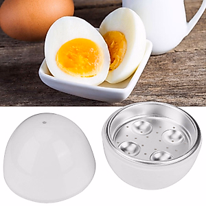 Egg Cooker, Microwave Egg Boiler, Oven Egg Cooker, 4 Eggs Multifunctional Egg Container Egg Steamer Kitchen Accessories