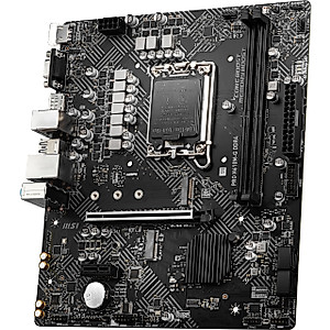 MSI PRO H610M-G DDR4 DDR4 Motherboard (mATX, 12th Gen Intel Core, LGA 1700 Socket, DDR4, PCIe 4, 2.5G LAN, M.2 Slots, USB 3.2)