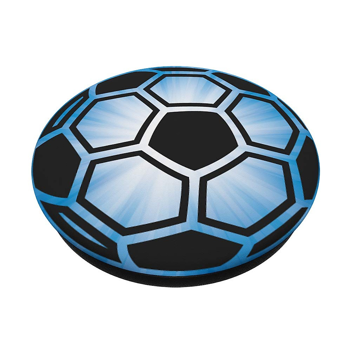 Ever Pretty Light Blue Sun Ray Soccer Ball For Boys Or Girls