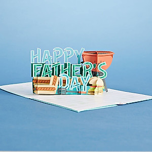 Lovepop Best Flippin’ Dad Father's Day Pop-Up Card – Father’s Day Card – Handcrafted 3D Pop-Up Greeting Card for Him – Father’s Day Love Card, 5 x 7”