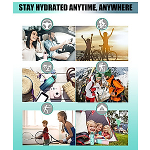 Oldley Insulated Water Bottle 20oz for Adults Kids Stainless Steel Water Bottles with Straw/Chug/Carabiner 3 Lids Fruit Strainer Double Wall Vacuum Wide Mouth BPA Free Leak-Proof for School Travel