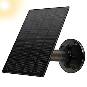 StartVision Solar Panel for Rechargeable Battery Outdoor Camera,Waterproof Solar Panel with 9.8ft USB Cable, Continuously Power for Outdoor Security Camera,5V 3.5W Micro USB Port