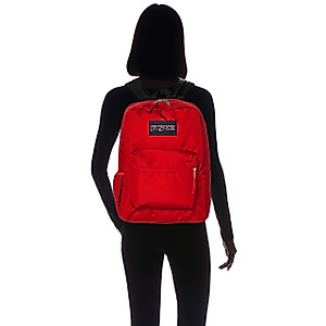 JanSport Cross Town Backpack, Red Tape, One Size