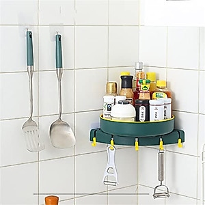 JFGJL Bathroom Accessories Kitchen Accessories Bathroom Kitchen Shelves Rack Storage Rack No Punching Corner Shelf Shampoo Organizer (Color : D, Size : 1pc26*10 * 27cm)
