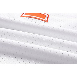 Flint Tropics Jackie Moon #33 Coffee Black #7 Semi Pro 90s Hip Hop Clothes for Party Men Basketball Jersey Green White (7 White, Medium)