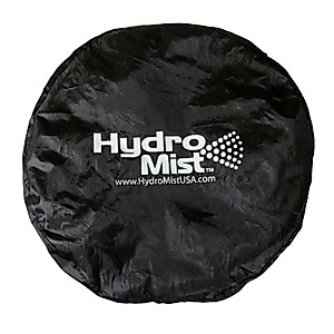 HydroMist F10-14-011 18 Inch Mounting Bracket Outdoor Oscillating Fan, Black