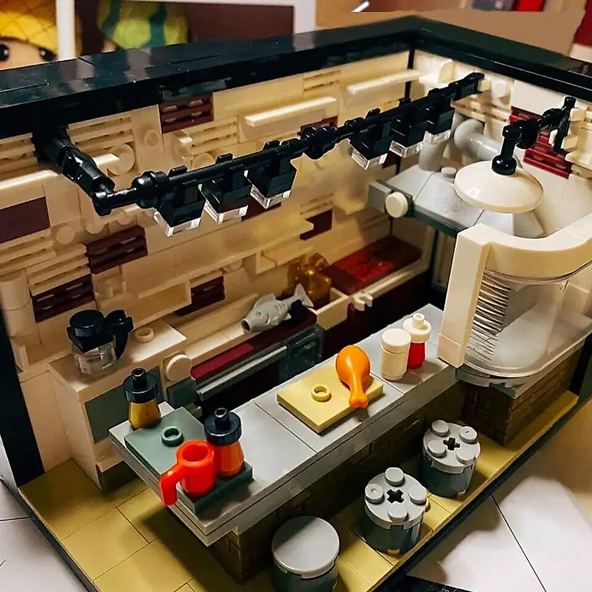 General Jim's Pub and Restaurant City Modular Building Blocks Toy Bricks Set Two Level Amazingly Detailed Building Bricks MOC Toy Set - for Teens and Adults