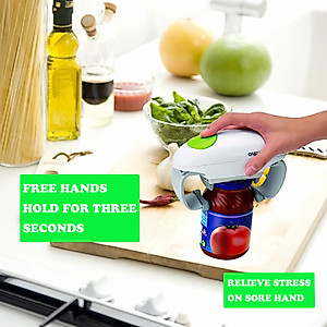Electric Jar Opener for Weak Hands, Automatic Jar Openers for Kitchen Battery Operated Jar Opener Safety Kitchen Gadget One Touch Can Opener Hands Free Jar Openers Prime for Seniors with Arthritis
