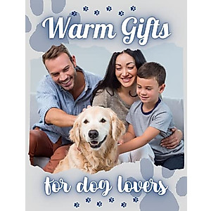 InnoBeta Dog Dad Flannel Fleece Blankets Throws for Dog Lovers, Best Dog Dad Ever Gifts, Perfect for Father's Day Birthday Christmas Thanksgiving, Purple, 50" x 65"