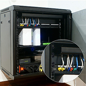 50 Sets Standard Size 10/32 Rack Screws with Washers Black Rack Mount Screws Rack Server Screws and Clip Nuts for Routers Cabinet Installation Enclosure, 3/4 Inch