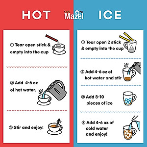 Café Mazel Instant Coffee - Hazelnut, Instant Coffee Mix, 3 in 1 Instant Coffee, 100 Sticks