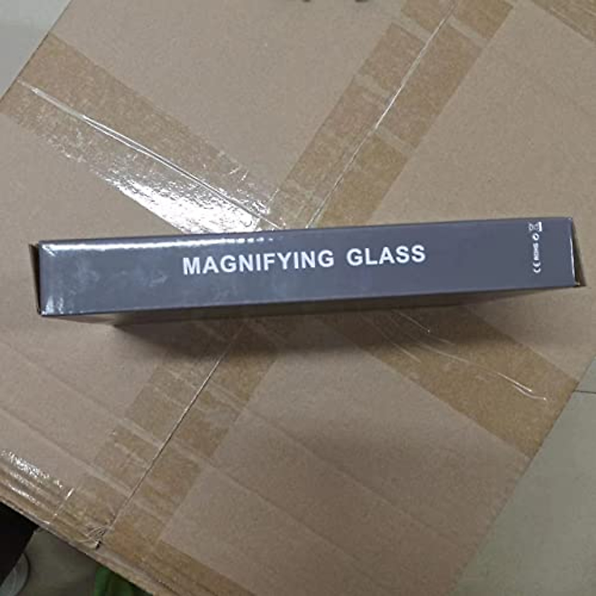 BUSATIA Magnifying Glass 30X, 18LED Handheld Magnifying Glass with Light, 4in Large Glass Magnifier with 3 Modes, Illuminated Magnifying Glass for Reading, Hobbies - with a Lens Cloth(Black)