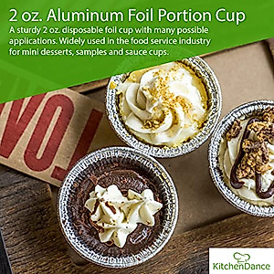 Disposable Aluminum Individual 2 Oz Foil Cups-Souffle Cups-ramekins. #S220 (100)