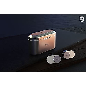 PHILIPS Fidelio T1 True Wireless Headphones with Active Noise Canceling Pro+, Audiophile Quality, White