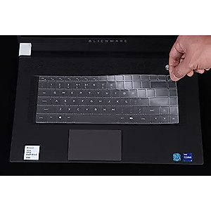 Keyboard Cover Skin for Dell Alienware m17 R5, Alienware m15 R7, Alienware M16 R1, Alienware x15 R1 R2 15.6" & x17 R1 R2 17.3", Alienware m15 R5 R6 R7 15.6", Dell G16 7630 7620 Gaming Laptop, TPU