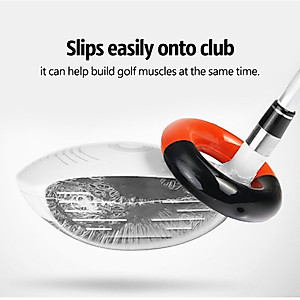 VGEBY 3Pcs Weighted Swing Ring, Warm Up Swing Donut Driver Head Weight Ring for Training and Practice Supplies Club Weights