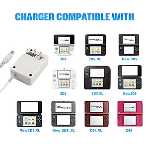 DSi Charger Kit, AC Power Adapter Charger and Stylus Pen for Nintendo DSi, Wall Travel Charger Power Cord Charging Cable
