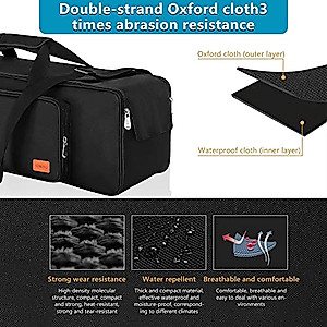 TORIBIO 25" Tripod Case Bag, Waterproof Lightweight Multifunctional Tripod Carrying Case with Shoulder Strap for Lights, Speakers, Cameras, Booms, Microphone Stands