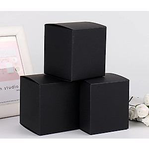 XIGUI 20 Gift Boxes 4 x 4 x 6 Inches Small Gift Boxes with Lids, Matte Black Gift Boxes Bulks for Wedding, Party, Birthday, Groomsman Proposal Boxes ，Wedding, Christmas, Crafting, Cupcake