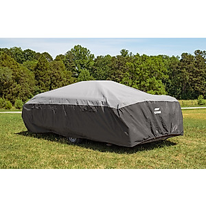 Camco ULTRAGuard RV Cover | Fits Pop-Up Campers 10 to 12-feet | Extremely Durable Design that Protects Against the Elements | (45762)