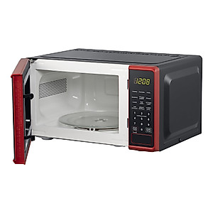 0.7 cu. ft. Countertop Microwave Oven, 700 Watts (Color : Red)