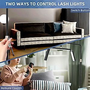 Yofuly Lash Lamp for Eyelash Extensions, Foldable Half Moon Light, Eyelash LED Floor Light, Estheticians Light with Phone Holder, Lash Light for Eyelash Tech, Makeup, Tattoo, Spa, Salon, Nails