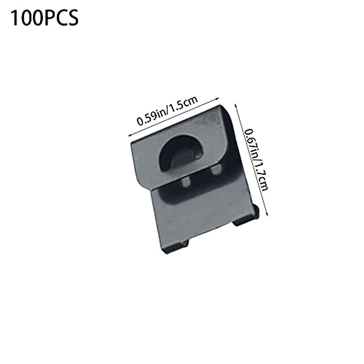 100 Pack Photo Frame Hanging Clip S Hook Back Plate Photo Wall Hanger Stencil Plate Hook Sturdy Serrated Clip ，for Frames and Paintings