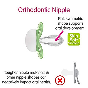 MAM Original Start Matte Newborn Baby Pacifier, Best Pacifier for Breastfed Babies, Sterilizer Case, Unisex, 0-3 Months (Pack of 2)