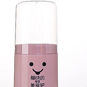 Cute Kitchen Utensil Holder for Countertop and Plastic Drainage Chassis Tableware Storage Container,Chopstick Holder Storage, Standing Cutlery Storage Organizer Caddy with Dustproof(pink)