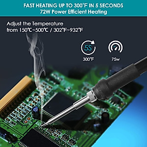 Cordless Soldering Iron Station for Makita 18V Max Battery (Battery NOT Included) with Digital Display, Auto-Sleep, °C/°F Conversion, Welding Tool for DIY, Appliance Repair, Watch Repair, Wire Welding